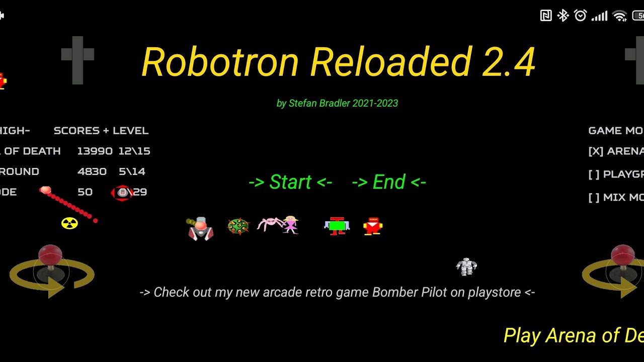 Robotron Reloaded - Arcade Retro - V2.4 Level 8 - YouTube