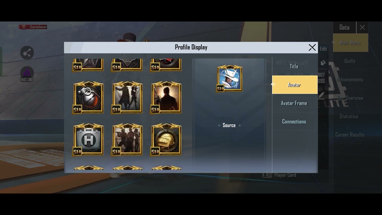 pubg lite new update 0.24.0 New Avtar and conqueror frame pubg lite ...