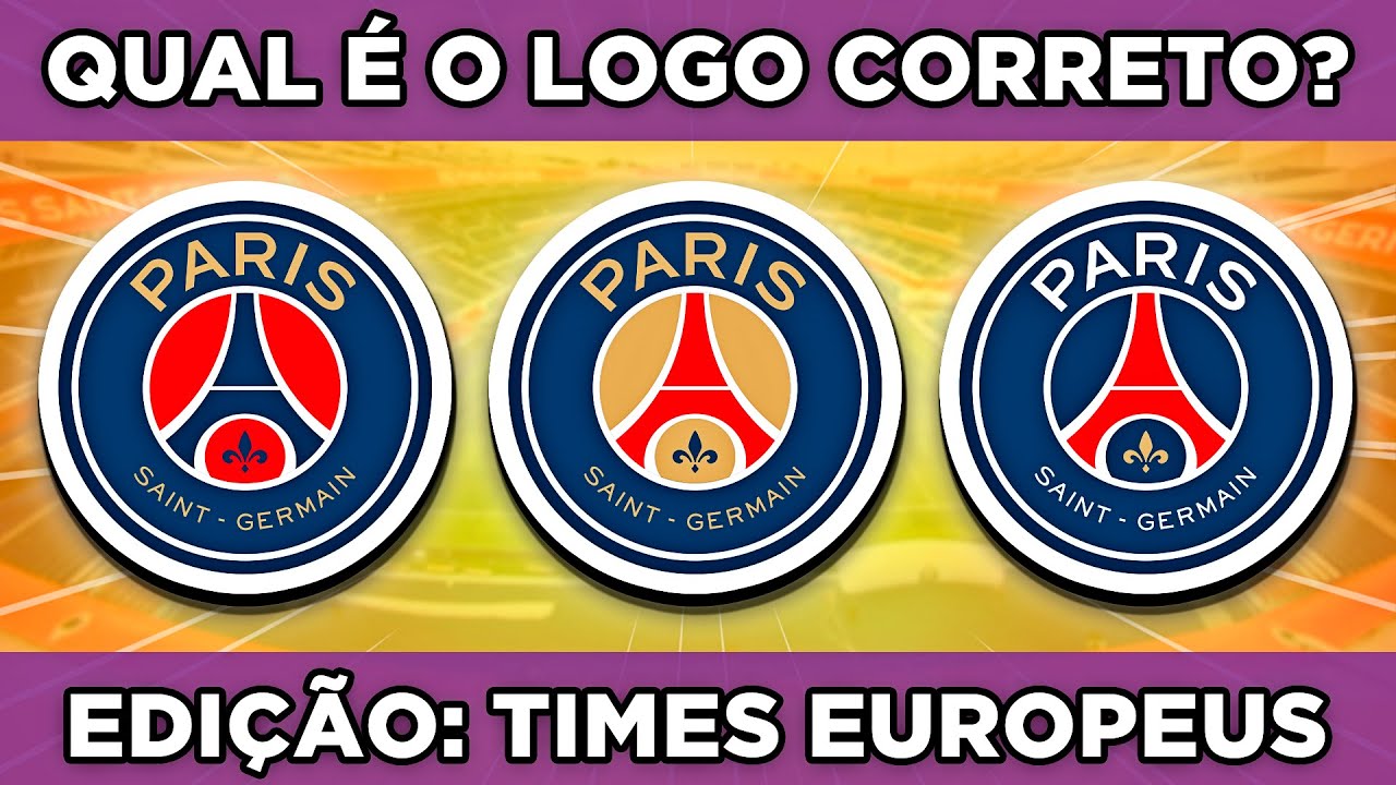 ⚽ QUAL O LOGO CORRETO DOS TIMES EUROPEUS? ⚜ Só quem entende de futebol ...