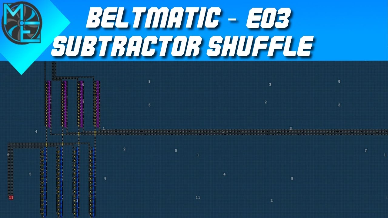 Beltmatic - E03 - Subtractor Shuffle - YouTube