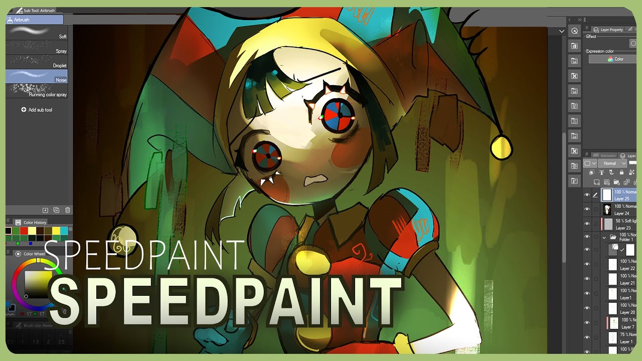 The Amazing Digital Circus ; Pomni Fanart || SPEEDPAINT || - YouTube