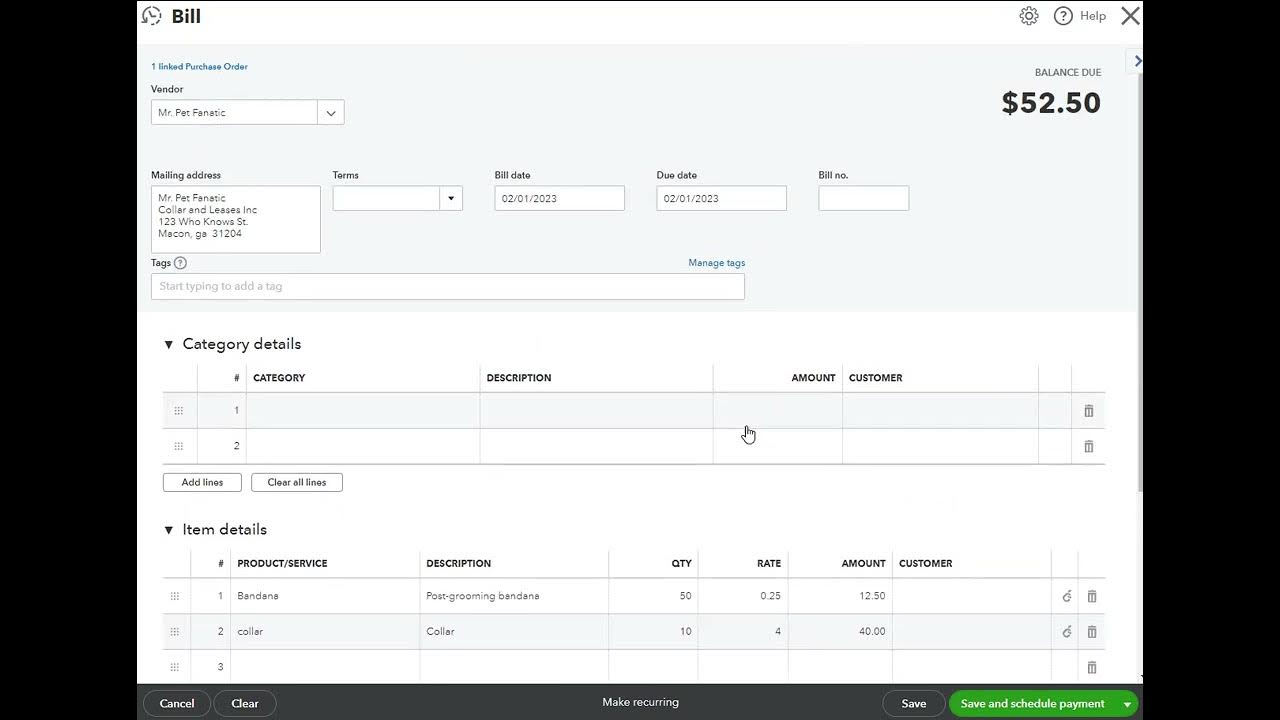 How to receive a purchase order (all or part of it) in QuickBooks online (2023) - YouTube