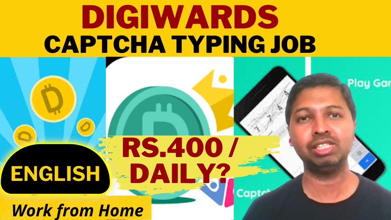 #201 Work from Home Job English | DigiWards App - Captcha Typing ...