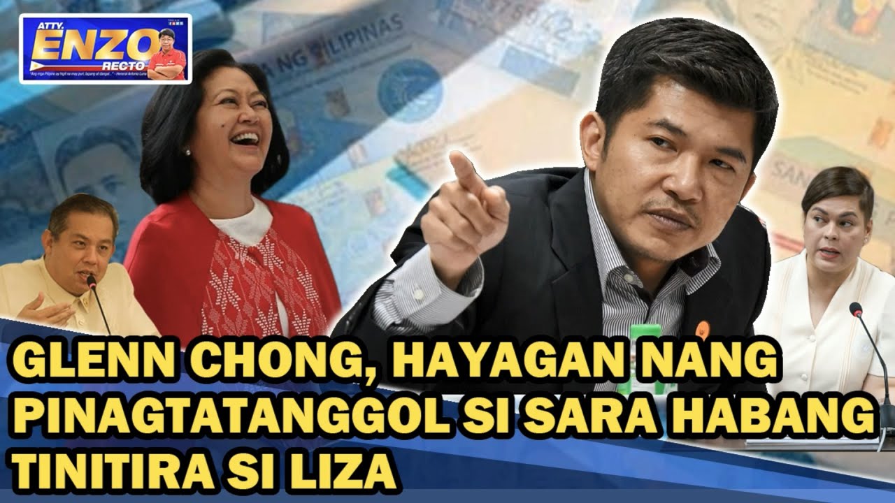 GLENN CHONG, HAYAGAN NANG PINAGTATANGGOL SI SARA HABANG TINITIRA SI ...