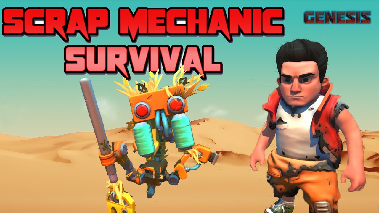 Scrap Mechanic - EP4 (Bot Crushing machine + the spud gun!) - YouTube