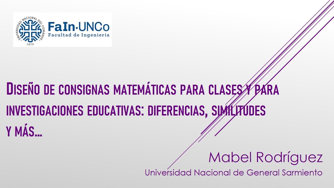 Diseño de consignas matemáticas para clases y para investigaciones ...