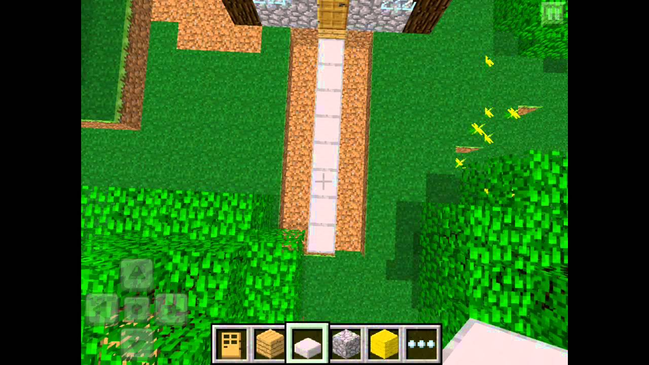 How to make a simple house in MCPE - YouTube