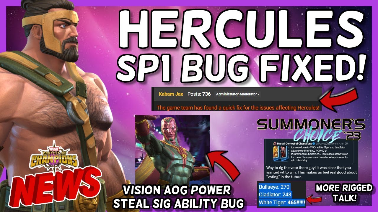 Hercules SP1 Fixed | Vision Issue | Fun Namor BG Cheese | Summoner ...