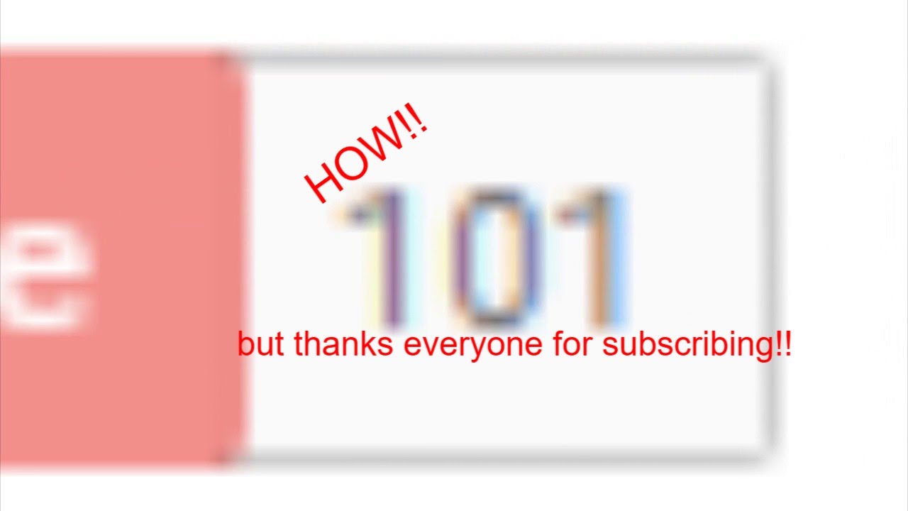 101 subscribers special - YouTube