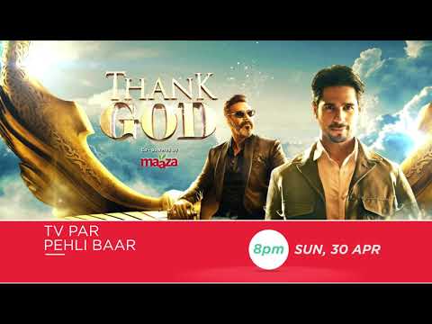 World TV Premiere - Thank God | Sun 30 April, 12 PM & 8 PM | Nora Fatehi & Sidharth Malhotra | Promo