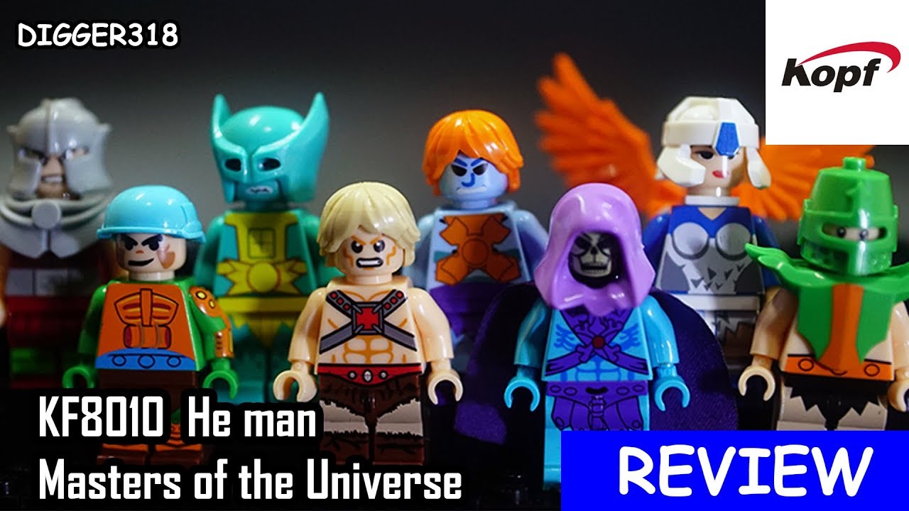 Lego He Man Kopf Bootleg KF8010 Review 4K - YouTube