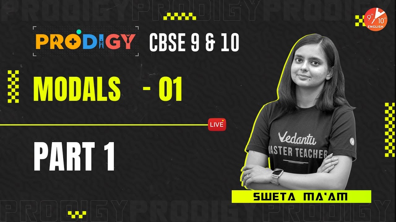 Modals English Grammar (Part-1) | CBSE Class 9 & Class 10 | Sweta Ma'am ...