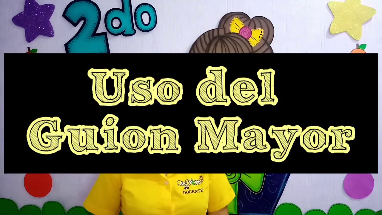 Uso del Guion mayor - YouTube