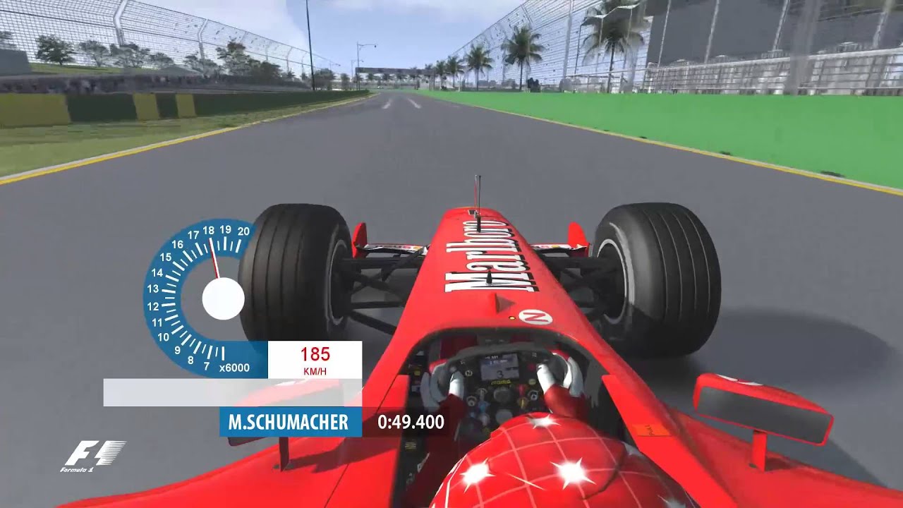 Assetto Corsa - F1 2002 Style TV & Hud - Ferrari - Australia GP - YouTube