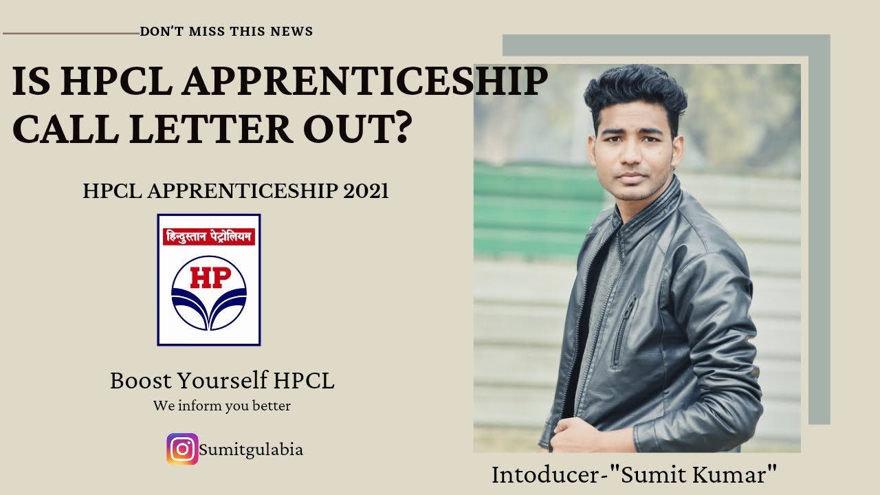 Is HPCL Apprenticeship 2021 Call Letter Out ? | Latest News | BE/BTECH ...