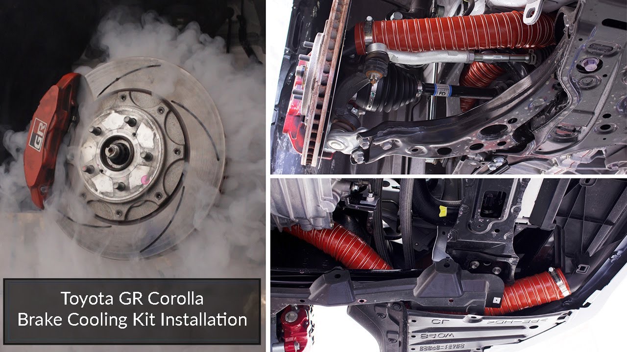 Toyota GR Corolla Brake Cooling Kit Installation - YouTube