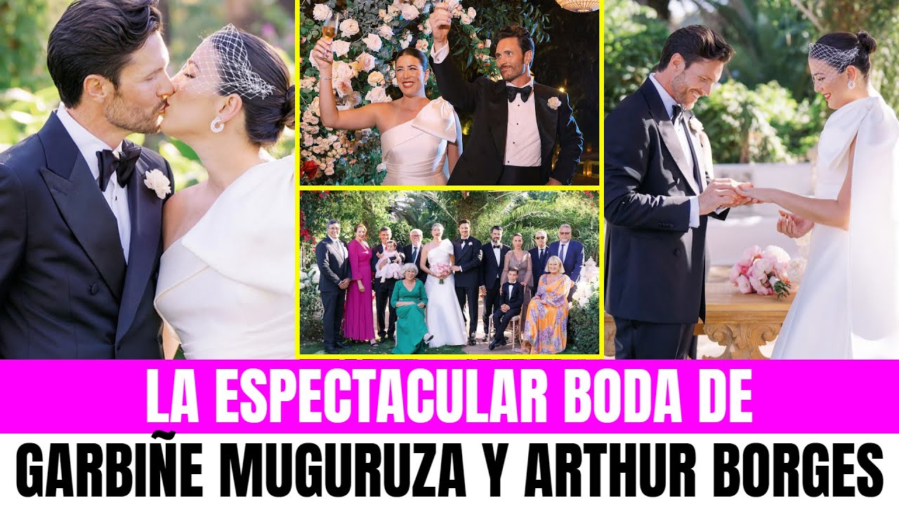 🔴La ESPECTACULAR BODA de GARBIÑE MUGURUZA con ARTHUR BORGES el HOMBRE ...