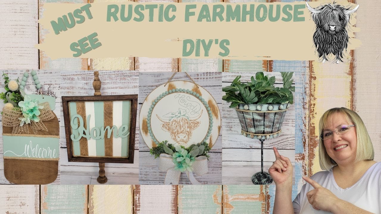 ***MUST SEE***RUSTIC FARMHOUSE DIY'S - YouTube
