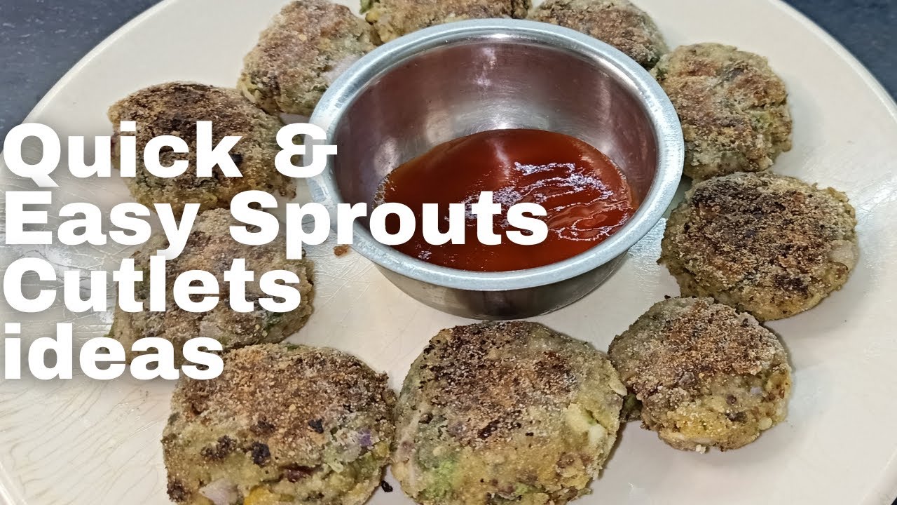 How to Make Healthy Sprouts Cutlet | Cutlet Recipe | Vegetable Cutlet ...