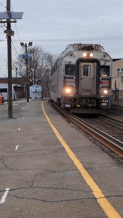 NJ Transit BCL Train #1178 (Multilevel ll Cab Car #7060) Passing Garfield With Multiple 14L's ...