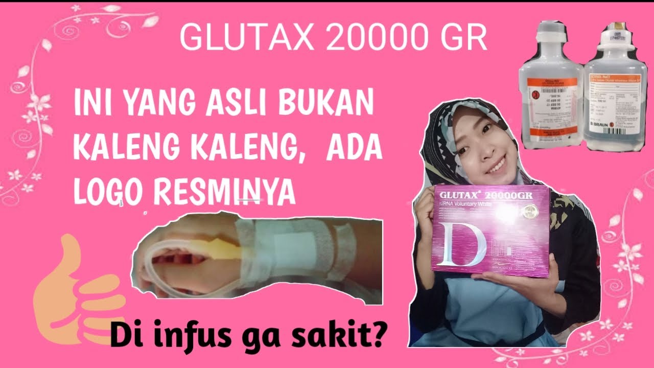GLUTAX 20000 GR ORIGINAL ASLI | Infus Glutax 20000gr | Infus Whitening ...