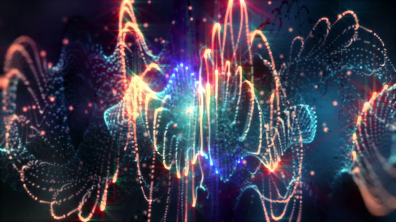 4K Moving Background ~ Glowing Fractal Form in Space ~ #AAvfx Live ...