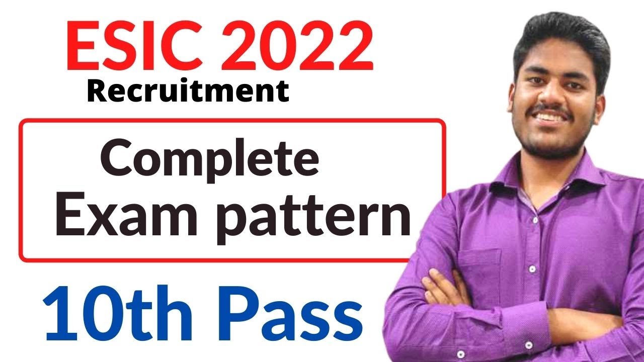 ESIC exam pattern 2022 | esic maharashtra recruitment 2022 | esic udc ...