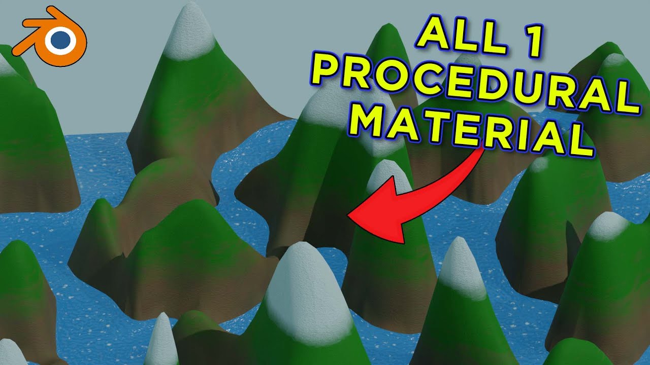 AUTOMATIC Landscape Material in Blender - YouTube