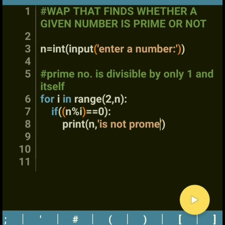 Python program to check whether a number is Prime or not - YouTube