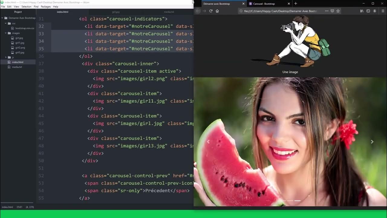 Mudey Formation | Cours 10 Bootstrap Carousels en Bootstrap - YouTube