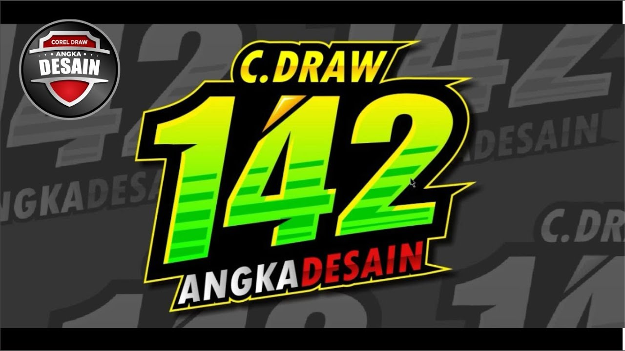 Cara Desain Stiker Racing Belajar Coreldraw - Angka Desain - YouTube