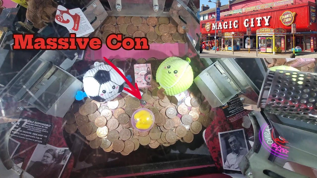 This 2p machine is a massive con!! £10, 2p challenge at Magic City ...