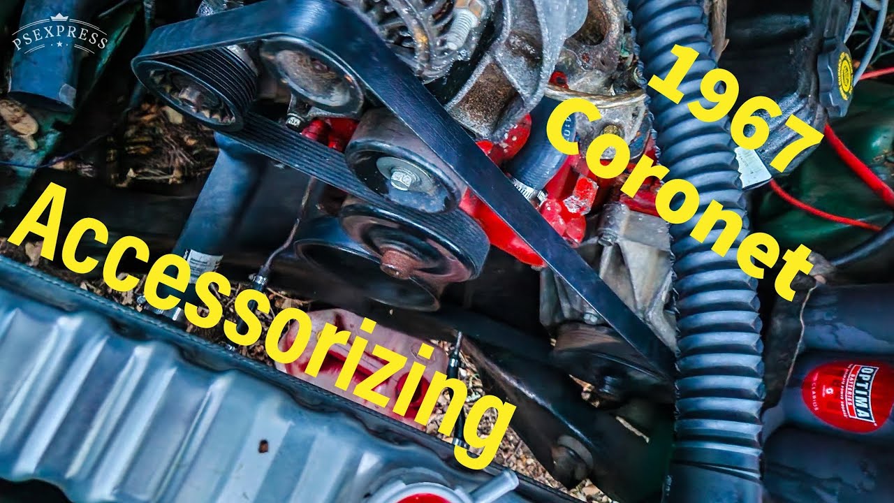 360 Magnum serpentine belt drive in a 1967 Dodge Coronet 440 # ...
