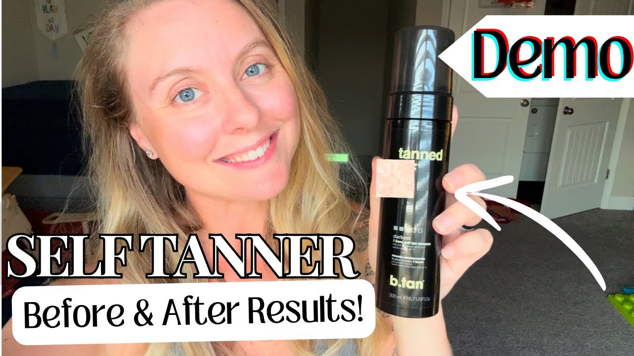 DEMO & Before+After Results of Tanned AF Self Tanner from Amazon - YouTube