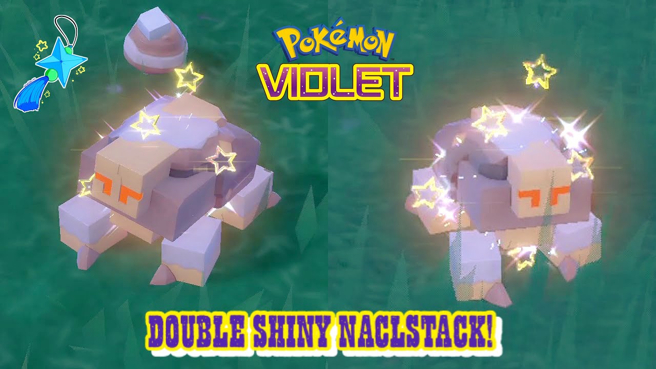 Pokémon Violet: DOUBLE SHINY NACLSTACK VIA ROCK SANDWICH BOOST! - YouTube