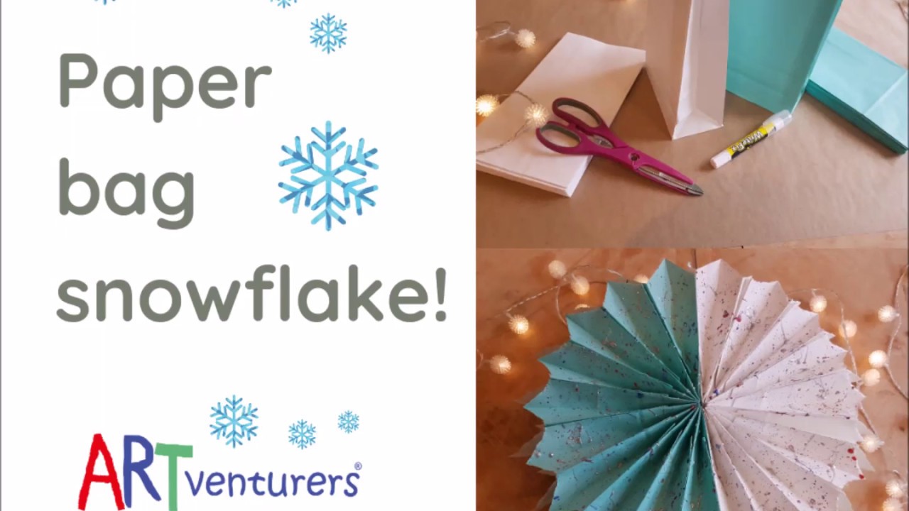 Make A Paper Bag Snowflake YouTube make-a-paper-bag-snowflake-youtube