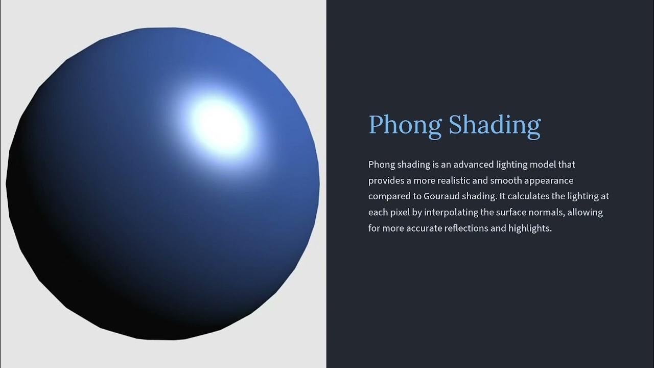 Gouraud and Phong shading || Computer Graphics|| Animation - YouTube