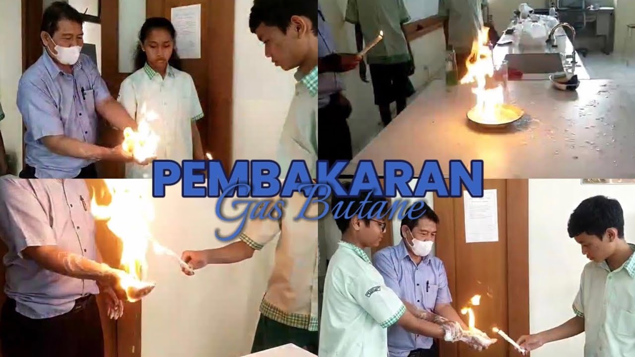 Pembakaran Gas Butane | JOHAN SCIENCE - YouTube