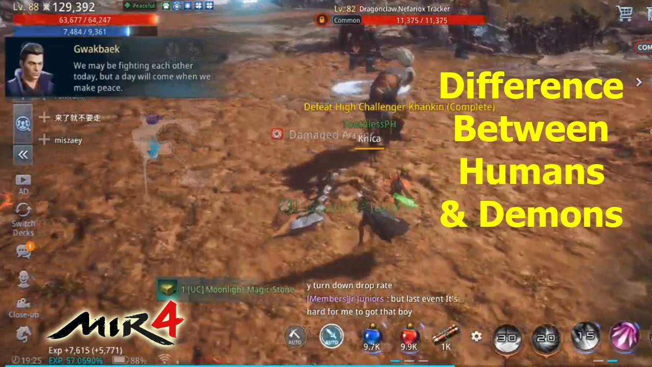 Difference Between Humans And Demons - Defeat High Challenger Khankin ...