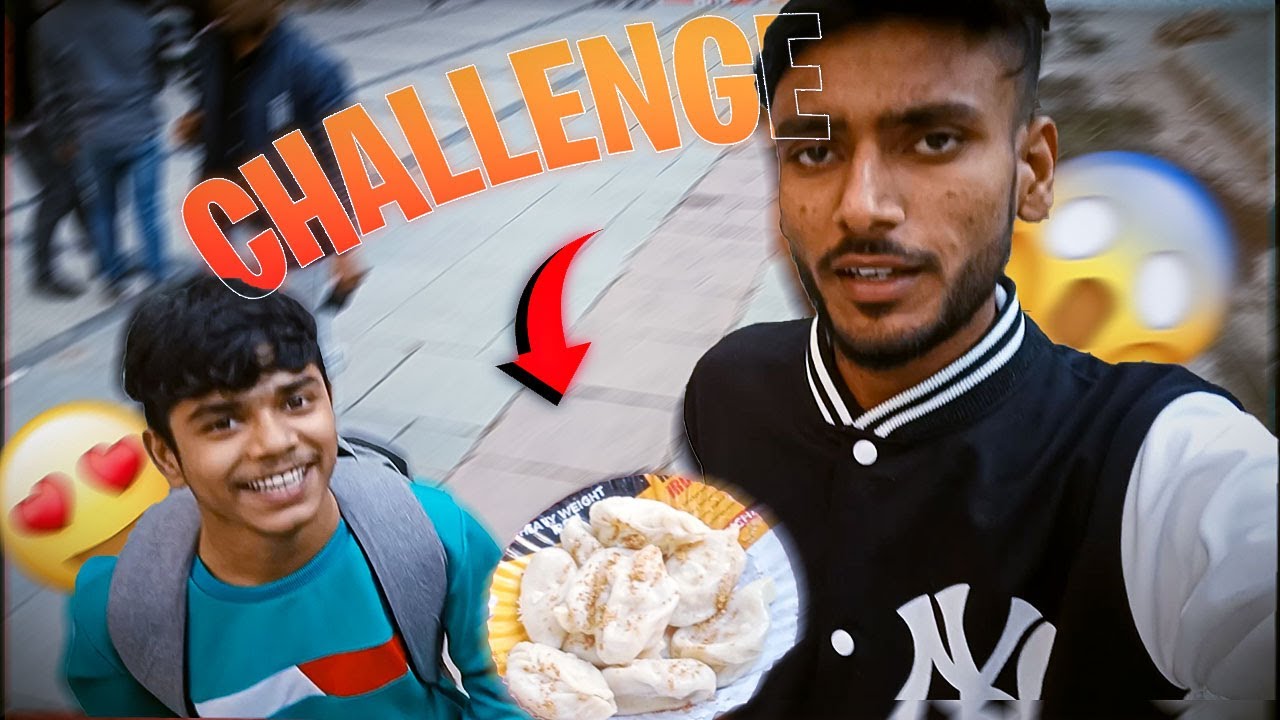I Won The Momos Challange Against youtuber - YouTube