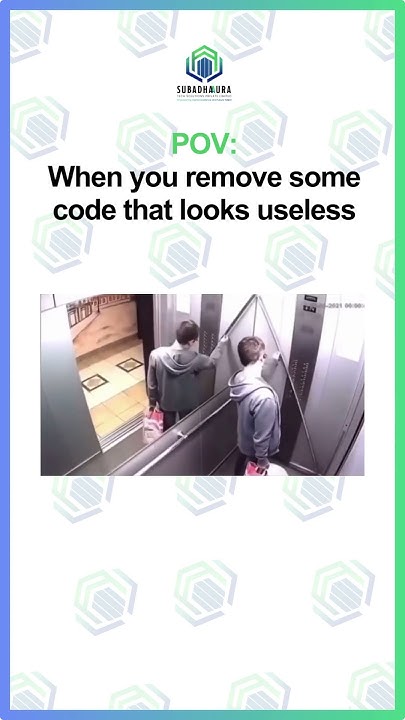 When you remove some code that looks useless… What have I done…🤯 #CodeMistakes - YouTube
