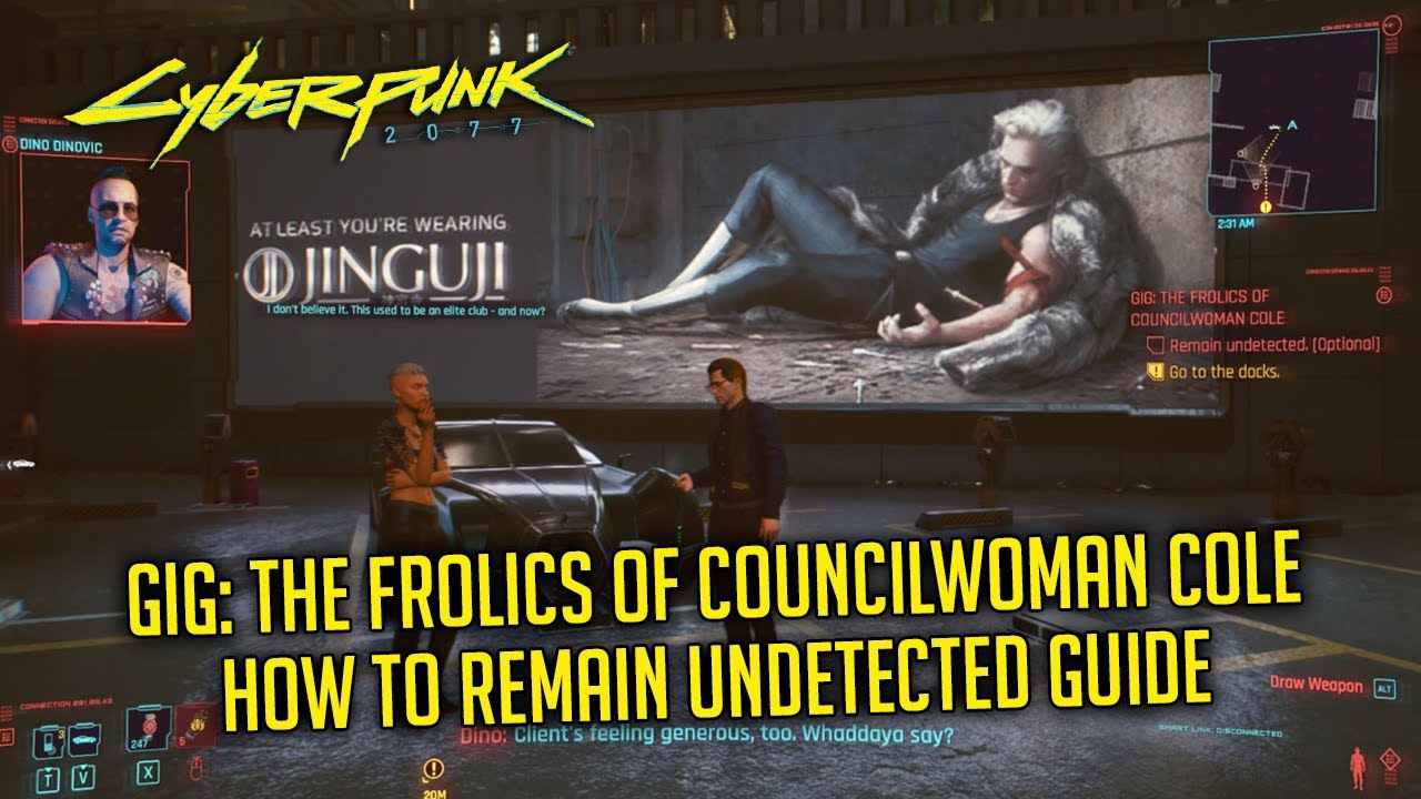 Cyberpunk 2077 How To Remain Undetected In Gig The Fprolics Of