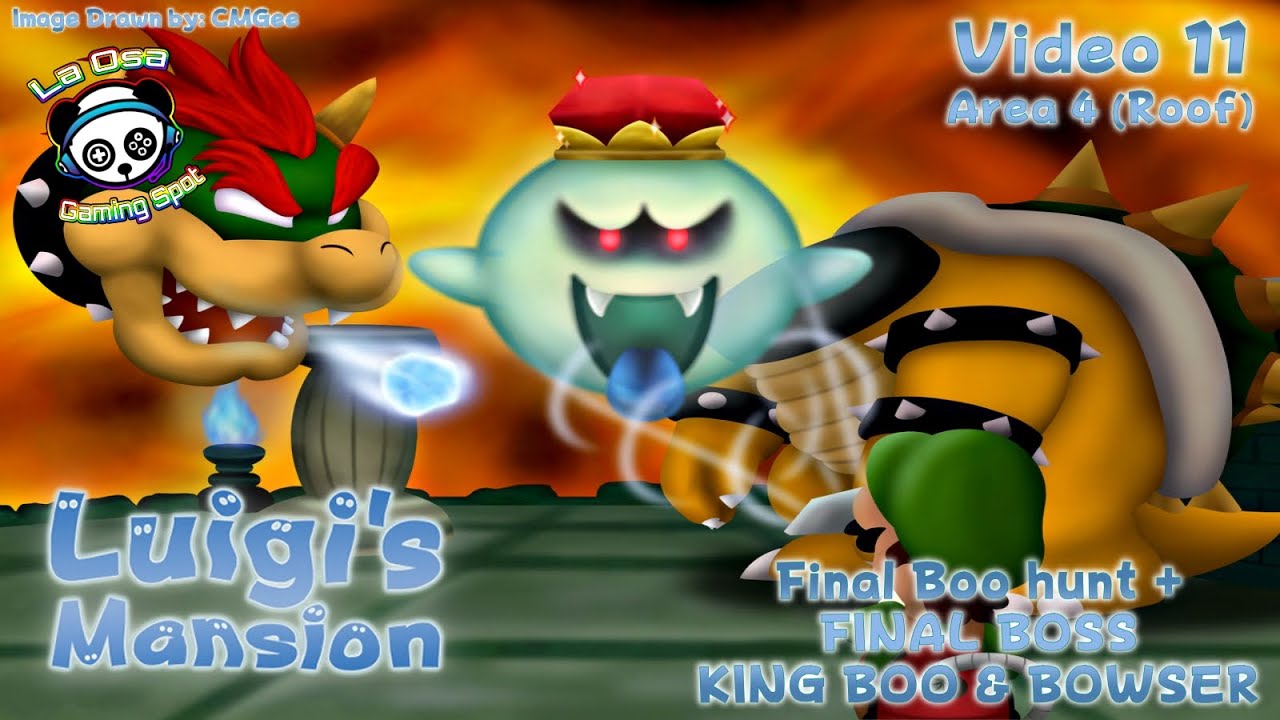 Luigi's Mansion | NGC | Last Boo Hunt + FINAL BOSS (KING BOO & BOWSER ...