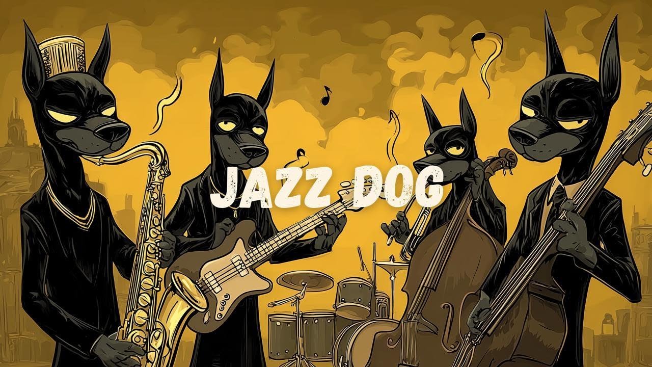 Jazzy Paws Chill Zone: 10-Track Relaxing Jazz with Cartoon Dog Trio 🐾🎶 ...
