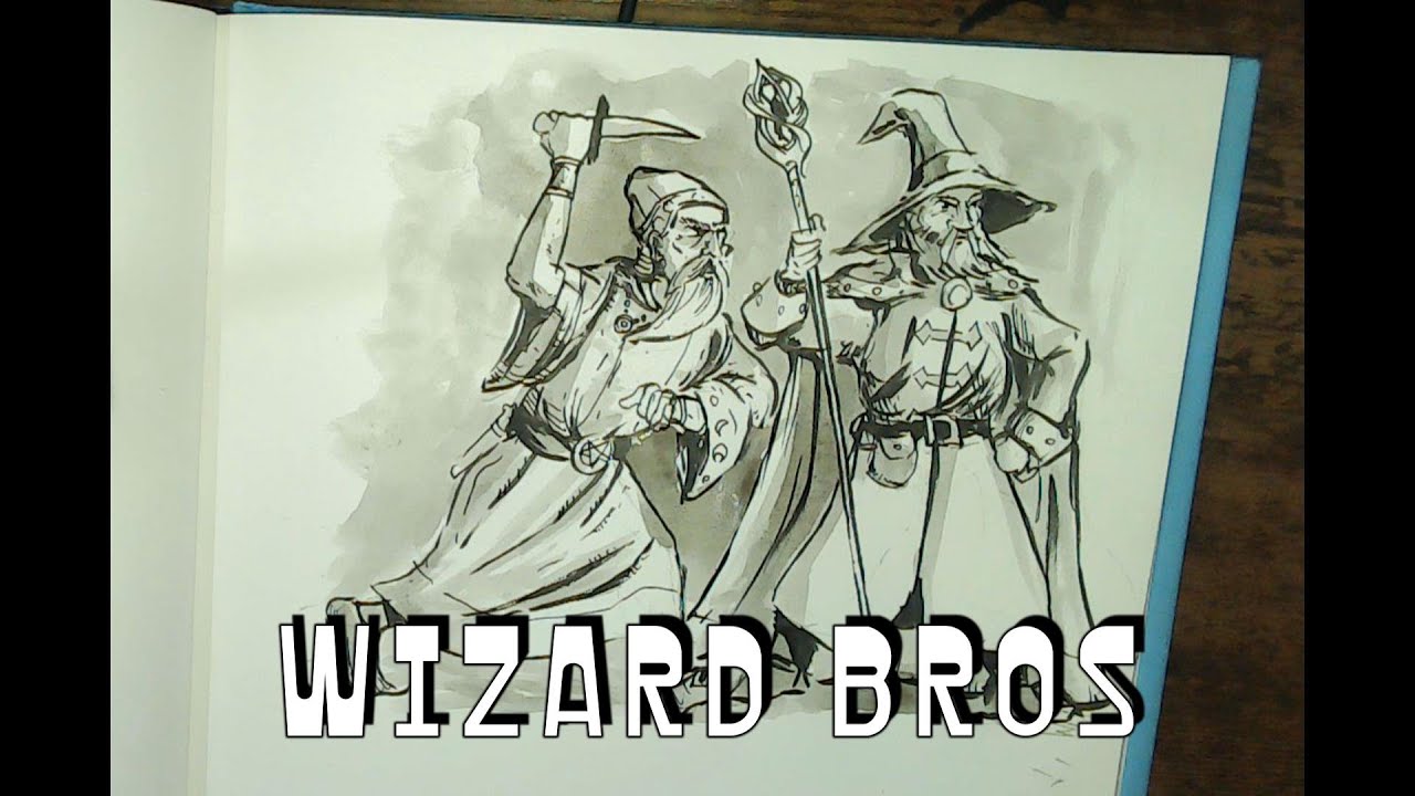 WIZARD BROS. Ink & wash - YouTube