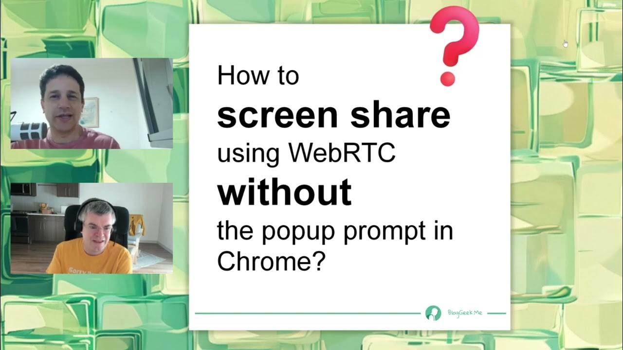 How to screen share using WebRTC without the popup prompt in Chrome ...