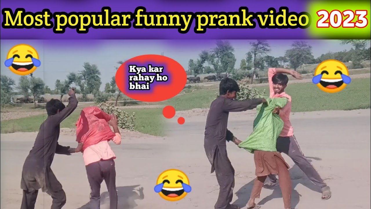 most popular funny prank video viral 😂 || New prank video viral 😂 ...