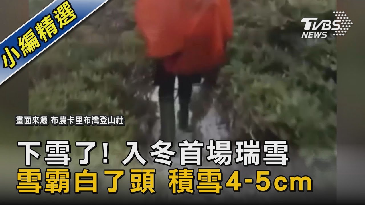 下雪了! 入冬首場瑞雪 雪霸白了頭 積雪4-5cm｜TVBS新聞 - YouTube