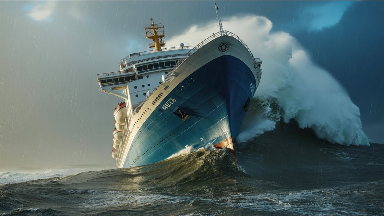 PASSENGER'S NIGHTMARE! CRUISE LINER IN 12 GRADE STORM! - YouTube