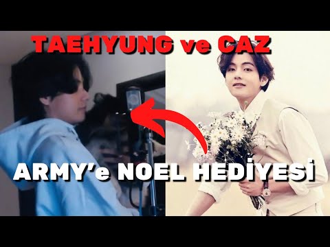 Taehyung dan Caz şarkı ile Noel hediyesi. Yeontan ile düet 🤭